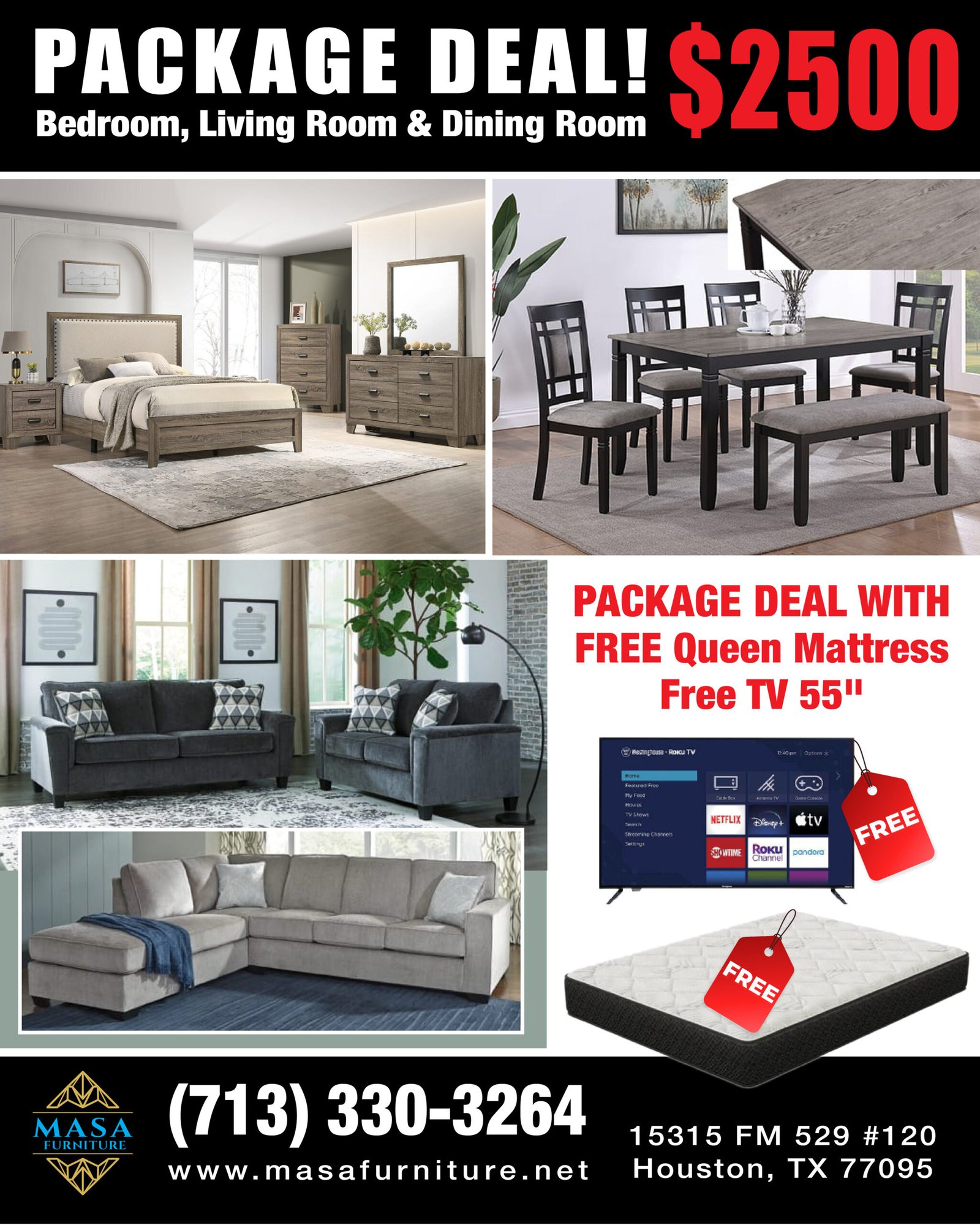Furniture Package Deals in Houston – Modern & Affordable Sets